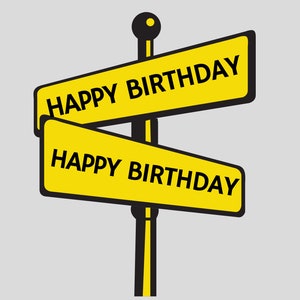 2 Street Sign Svg, Street Sign Cut File, Customizable Street Sign ...