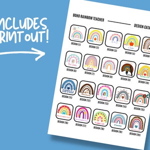 Boho Rainbow Teacher Svg Bundle, Teacher Shirt Svg, Teacher Mode Svg ...