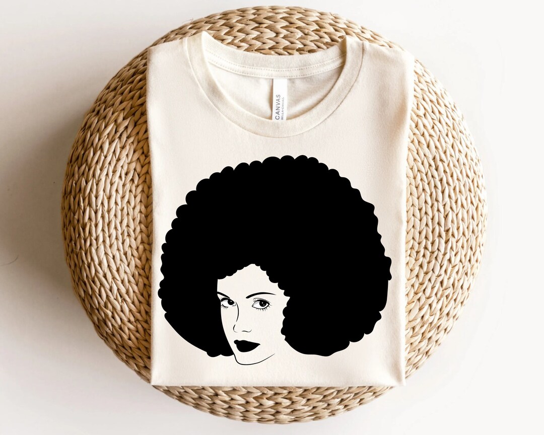Afro Woman SVG, Black Woman, Afro Black Queen, Afro Lady Svg, Afro Girl ...