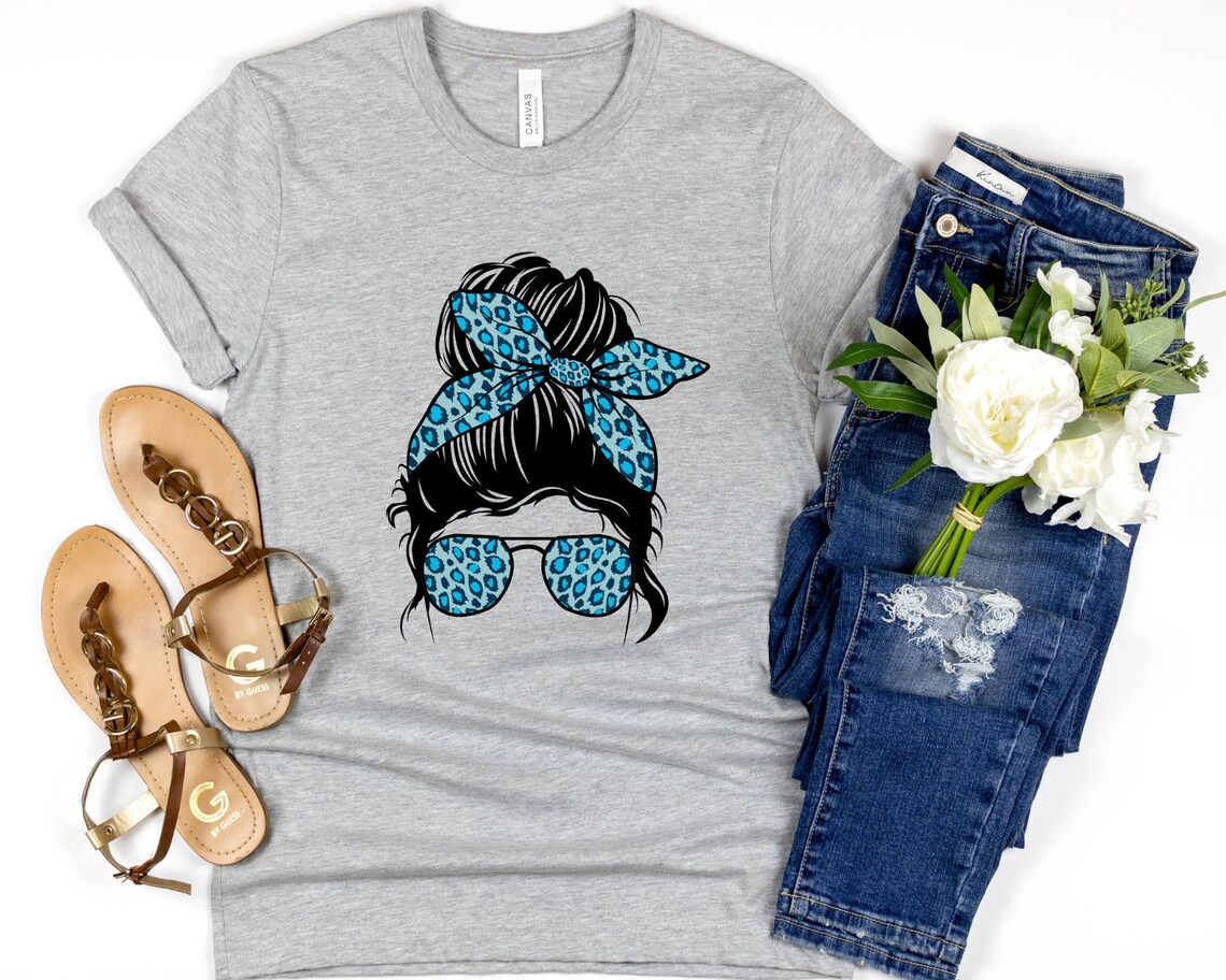 Mom Life Svg Messy Bun Svg Messy Bun Hair Svg Headband Moms - Etsy