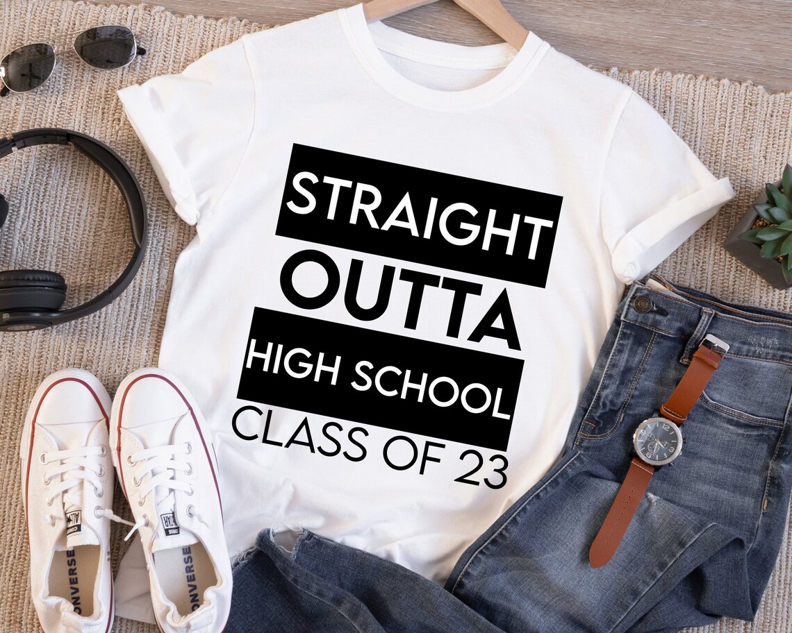 Straight Outta High School Class of 2023 SVG Class of 2023 - Etsy