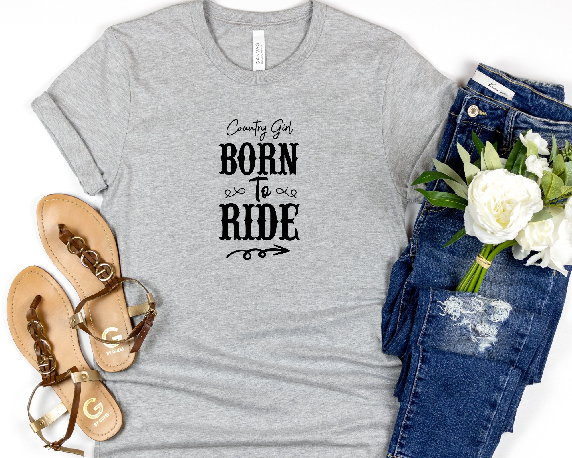 Country Girl Born to Ride Svg Western Svg Western - Etsy