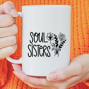 Soul Sisters Svg, Sisters SVG, Cute Matching Sisters, Big Sis Lil Sis ...