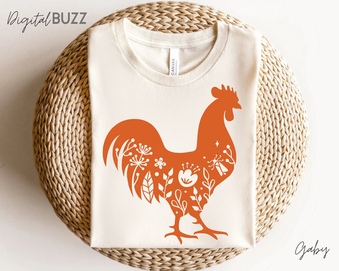 FloralEs Huhn SVG, Hahn Svg, Hühner Svg, Hühner Svg, Hühner ...