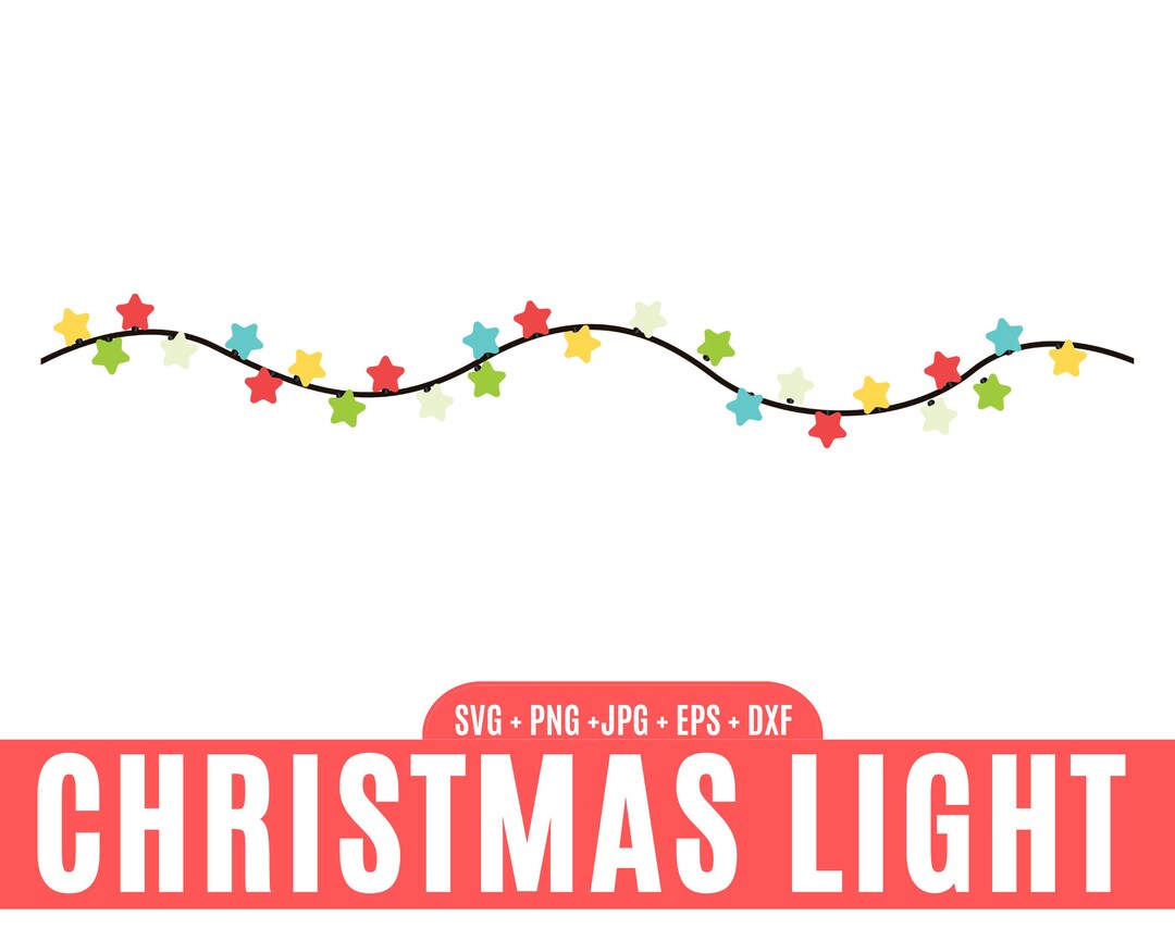 Christmas Lights SVG, Star Light Svg, Christmas Lights for Cricuit ...