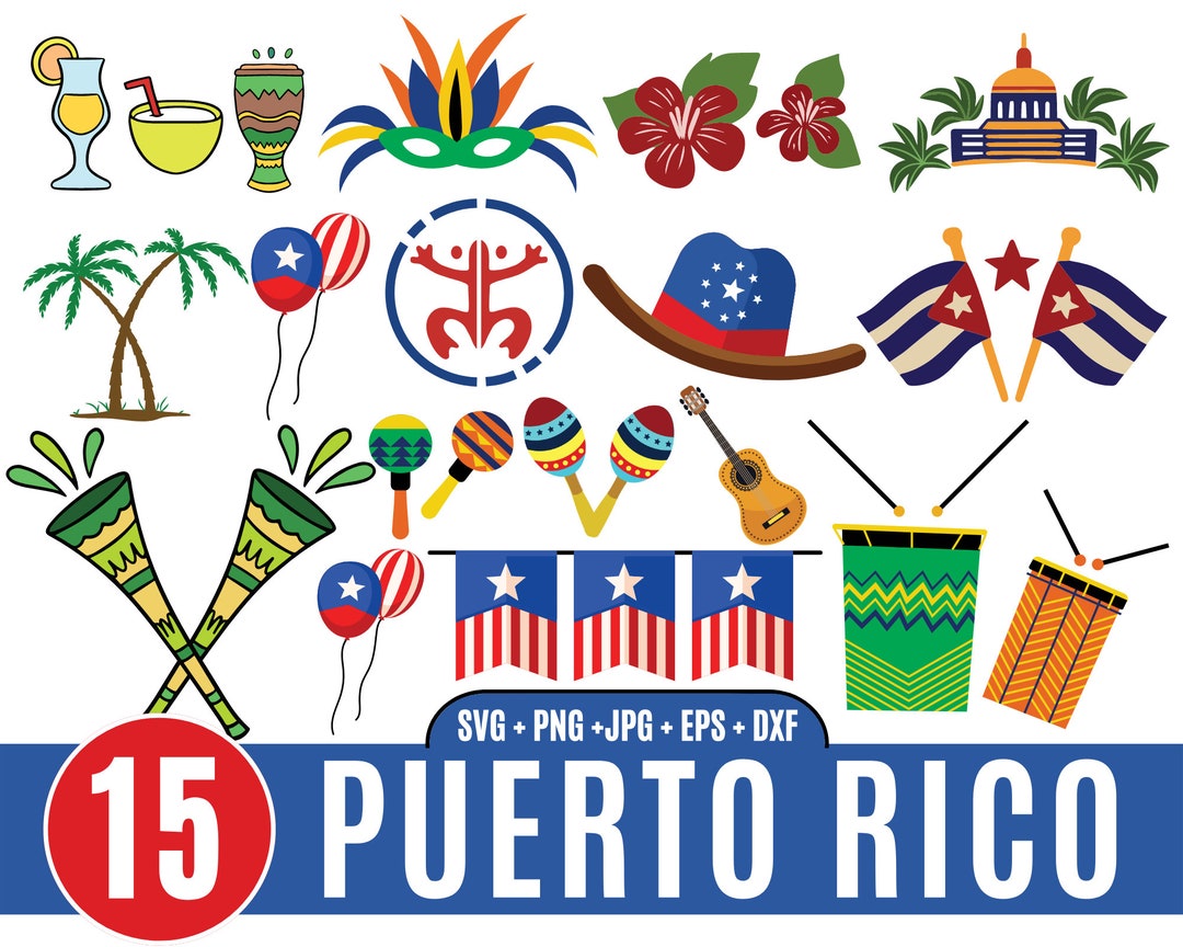 15 Puerto Rico Bundle Svg, Taino Svg, Puerto Rico Svg, Puerto Rico Png, Puerto Rico Flag Svg ...