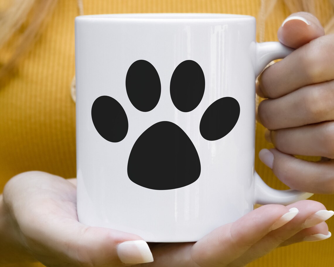 Dog Paw Print Svg Silhouette Hunting Svg Cricut Paw Svg - Etsy