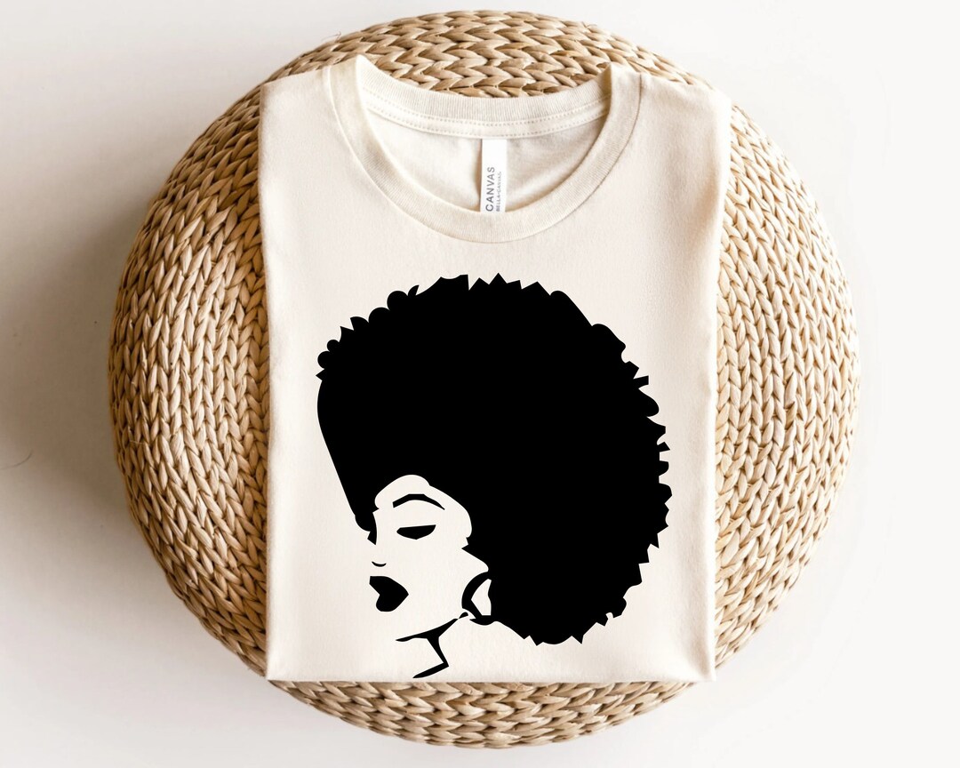 Afro Black Queen Svg, Afro Lady Svg, Afro Girl Svg, African American ...