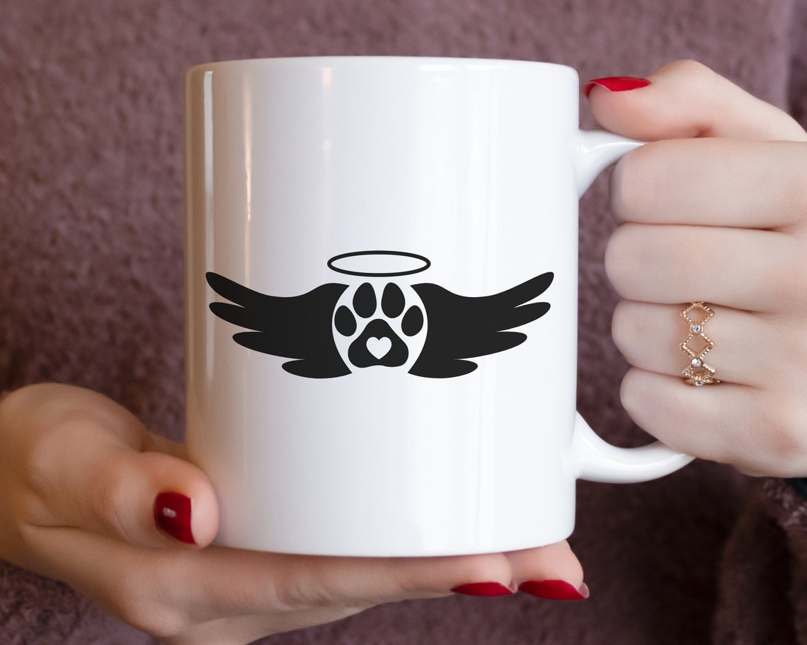 Dog Angel Wings Svg Dog Memorial Svg Dog Wings Svg - Etsy