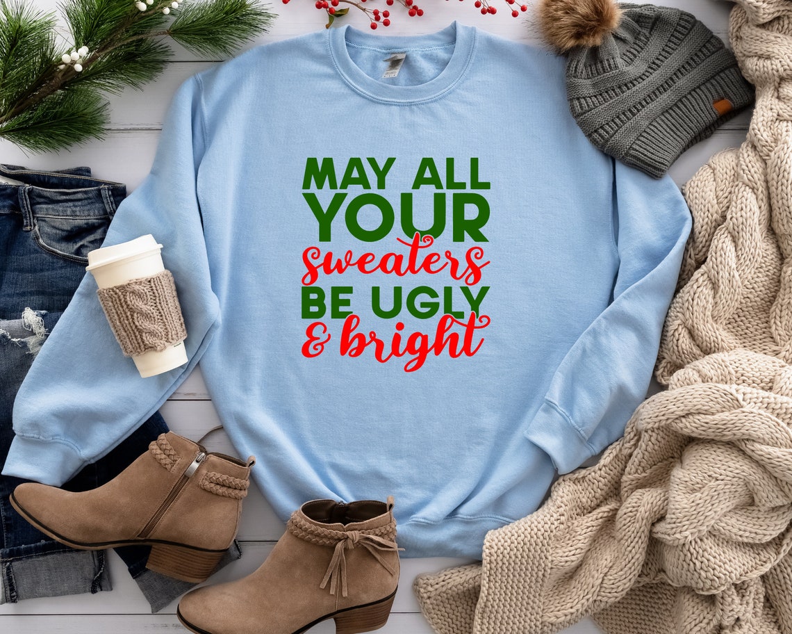 10 Christmas Ugly Sweater Templates Bundle Svg Ugly Sweater - Etsy