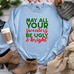 10 Christmas Ugly Sweater Templates, Bundle Svg, Ugly Sweater Svg, Ugly ...