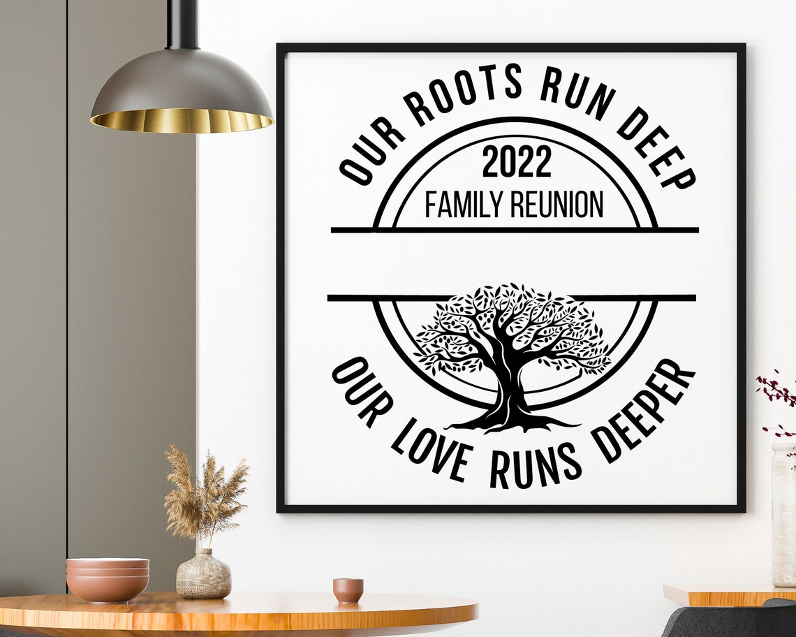 Our Love Run Deep Svg Family Tree Svg Family Reunion Svg - Etsy