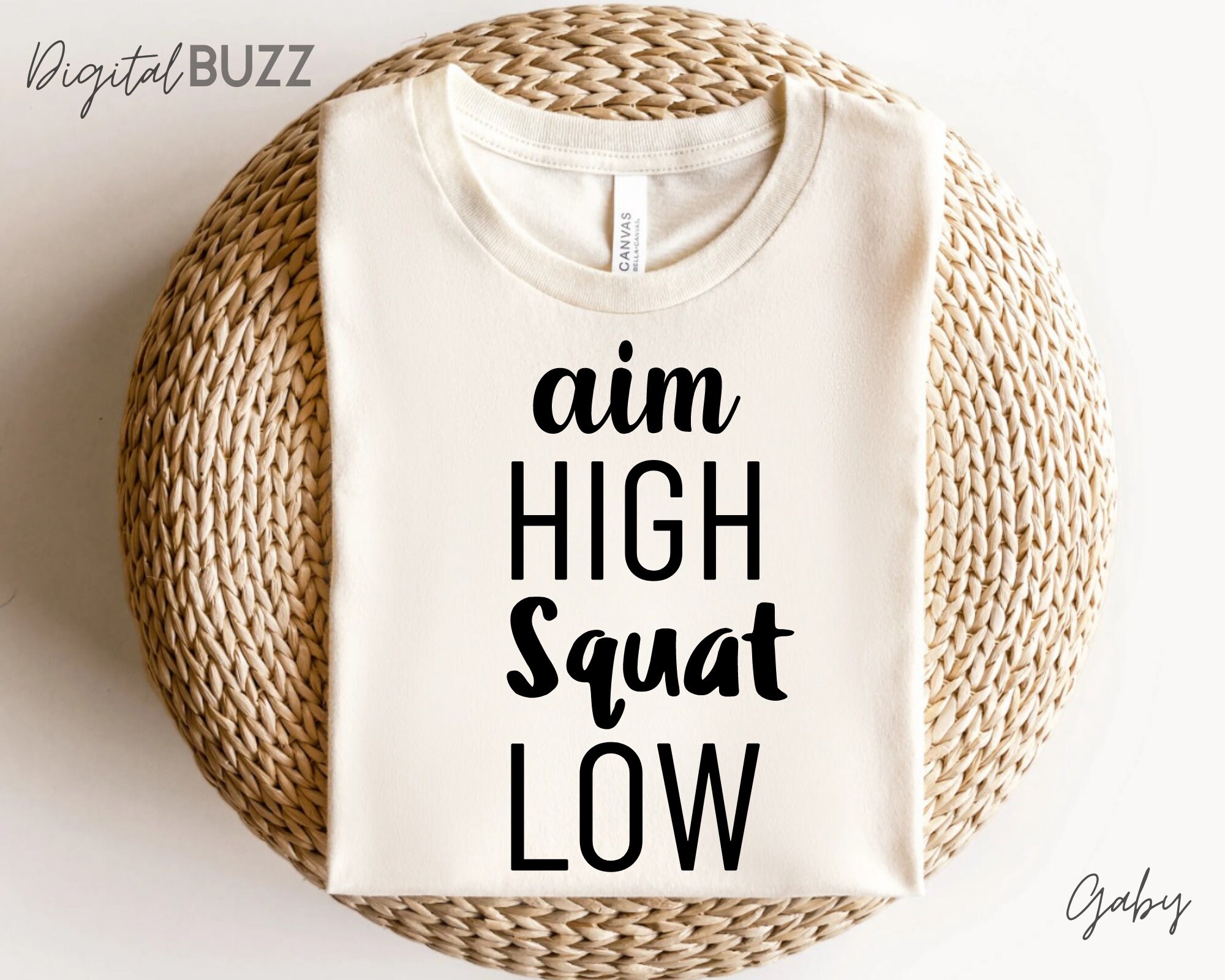 Aim High Squat Low Svg Workout Svg Funny Workout Svg - Etsy