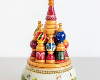 St. Basils Cathedral Russian Music Box 11.8, Music Box Hand-painted ...