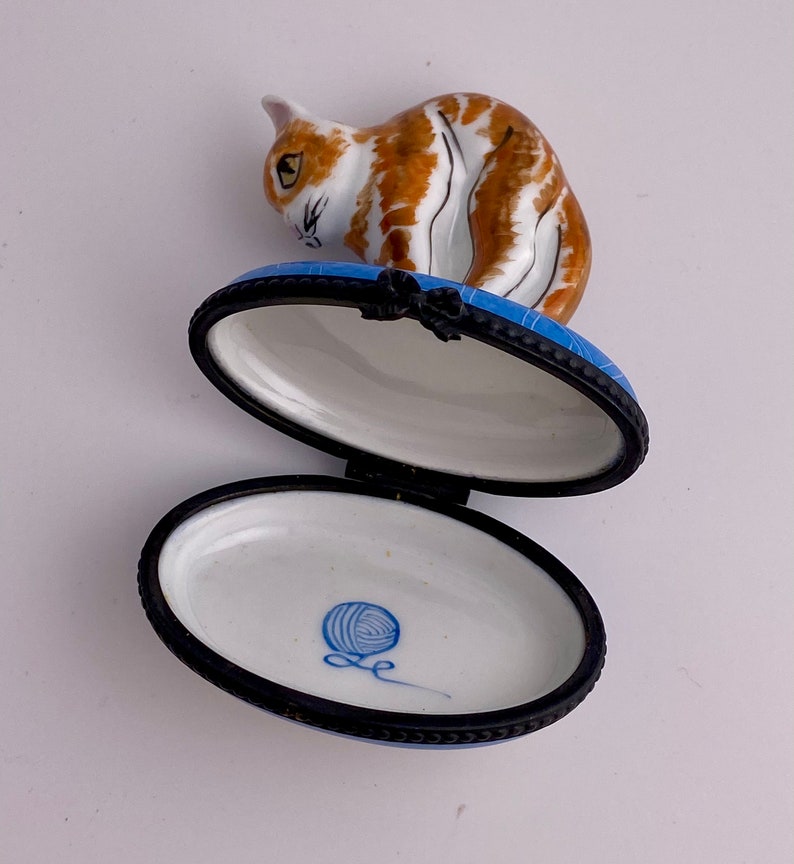 Limoges Cat With Arched Back - Etsy