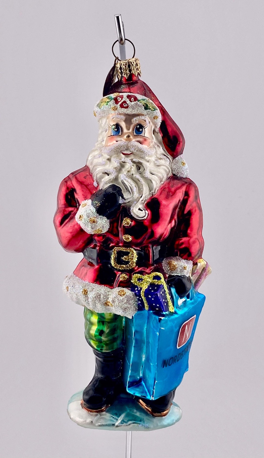Vintage Radko Ornament: Santa Shops Here - Etsy