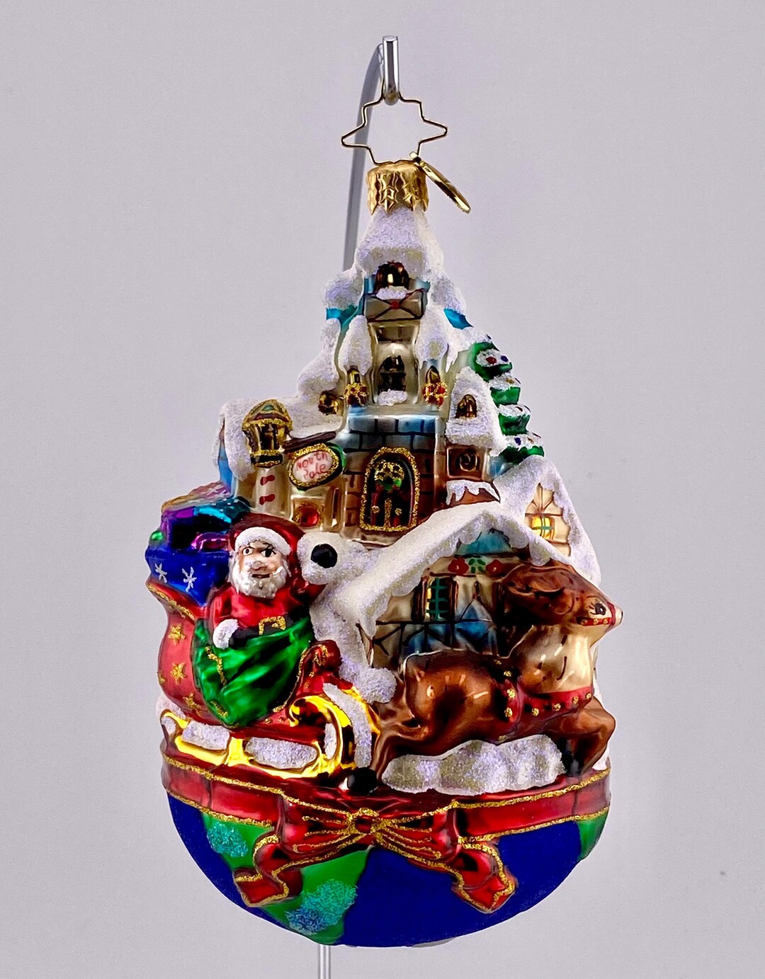 Vintage Radko Ornament: Global Sleigh Ride - Etsy