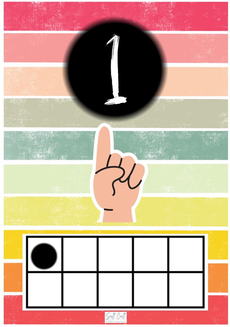 Rainbow Theme Ten Frame Number Posters, EYFS, Reception Class, Maths ...