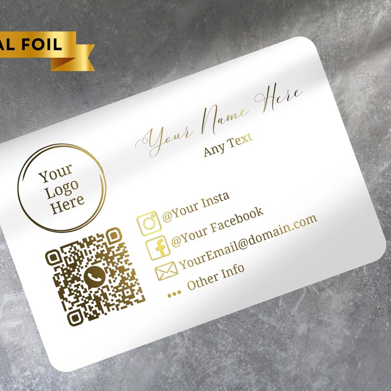 Gold Foil Card - Etsy