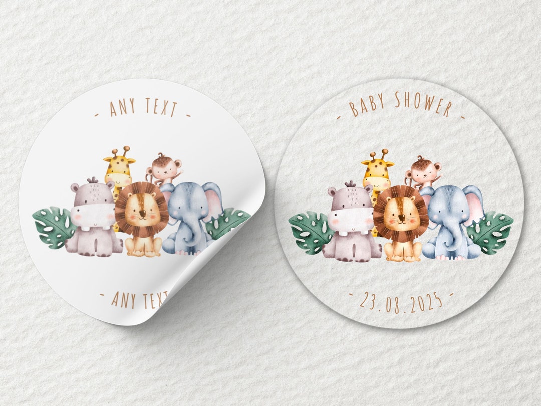 Custom Jungle Stickers Different Sizes: Matte, Glossy, Transparent - Etsy