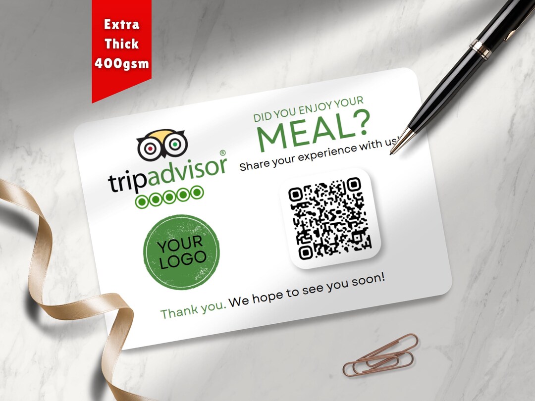 Custom Printed Tripadvisor Cards - Etsy