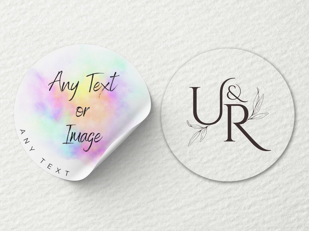 Printed Round Stickers Personalised 25mm, 45mm Matte, Glossy ...