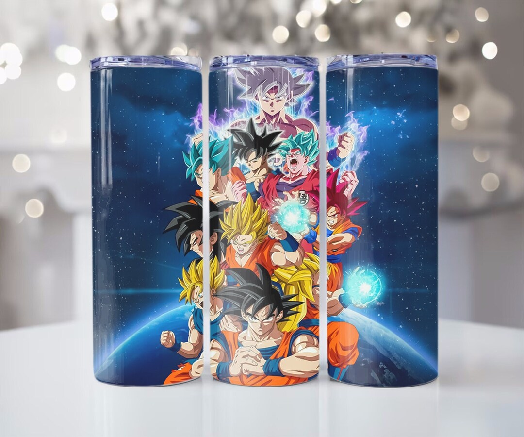 20oz Goku Tumbler Wrap PNG Dragonball Z Skinny Wrap PNG - Etsy