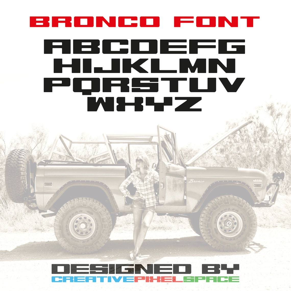 Ford Bronco Font TTF SVG PNG and Eps - Etsy Australia