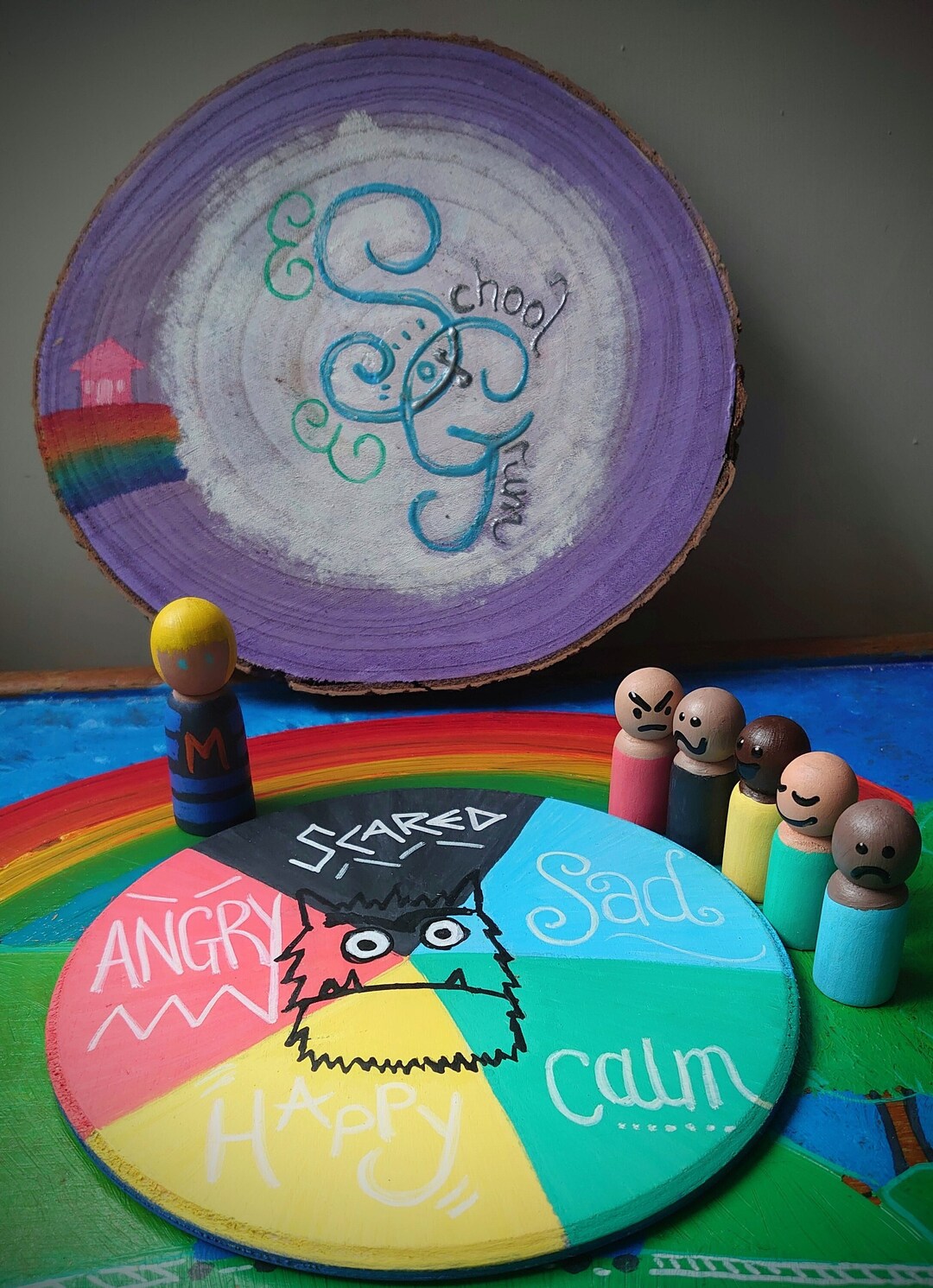 Colour Monster Feelings Wheel - Etsy