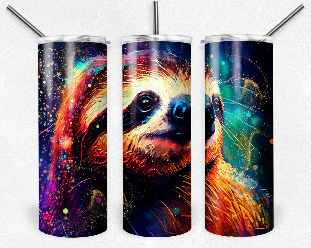 Tumbler | Sloth Alcohol Ink| Hot Mess| Sarcasm | MOM | Gift | BFF ...