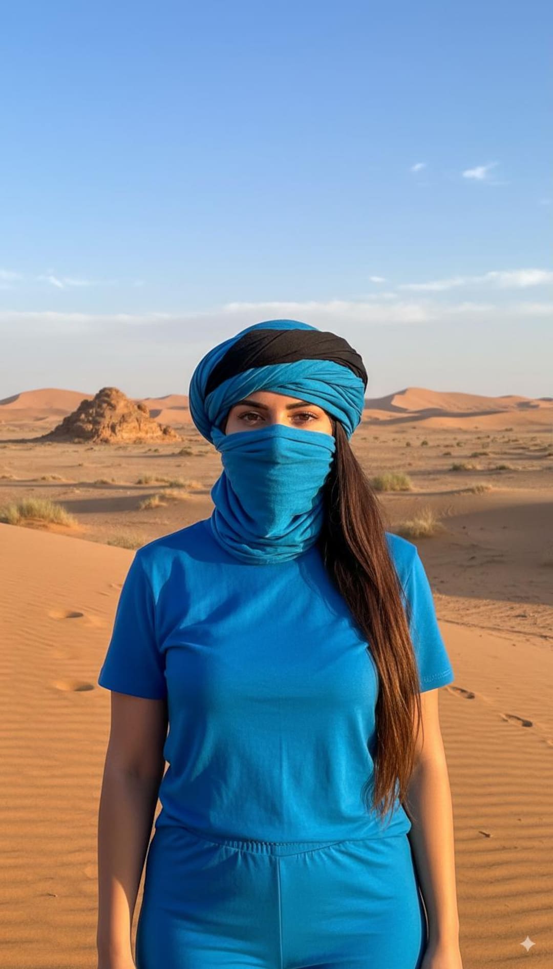 Tuareg Desert Scarf Moroccan Nomad Turban Sahara Headscarf Berber Shawl ...