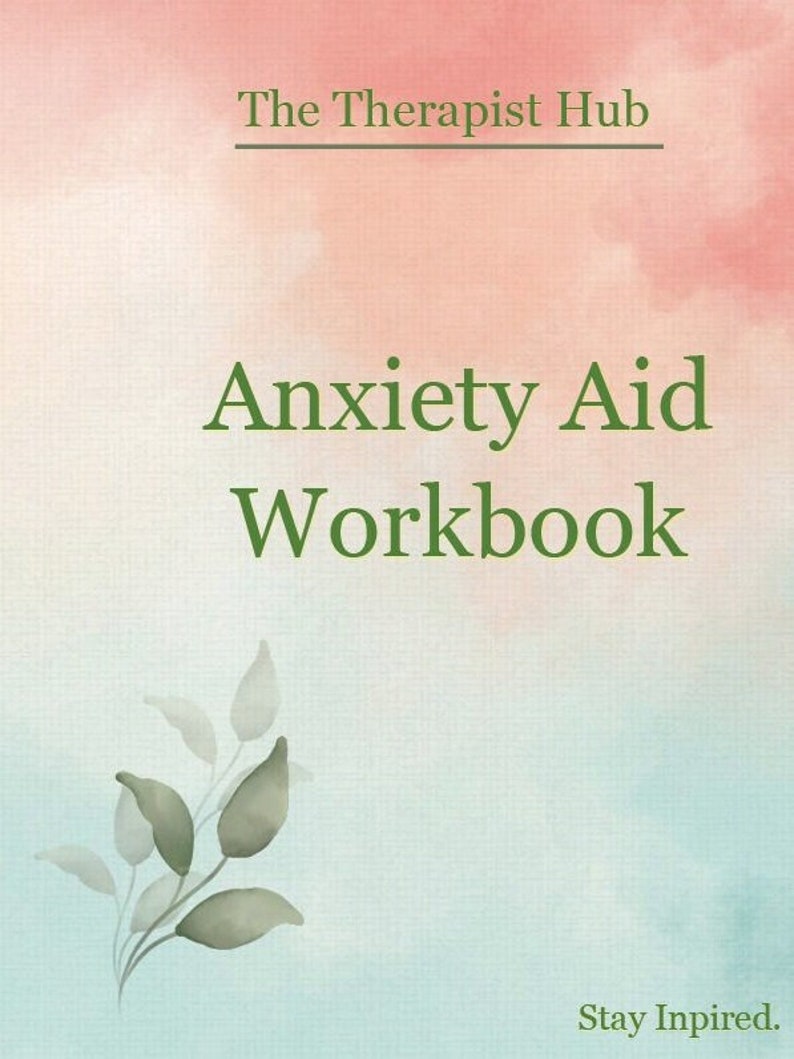 CBT ANXIETY AID Printable Exercises Workbook Cbt Social - Etsy