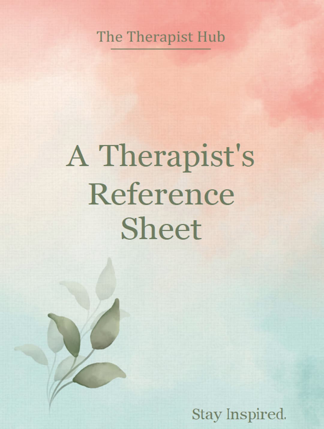 CHEAT SHEET Therapeutic Intervention List MSE and Goals for - Etsy CHEAT SHEET Therapeutic Intervention List MSE and Goals for - Etsy