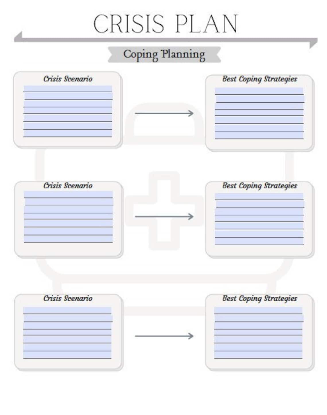 Safety Plan Template, Fillable & Printable Tools, Crisis Management ...