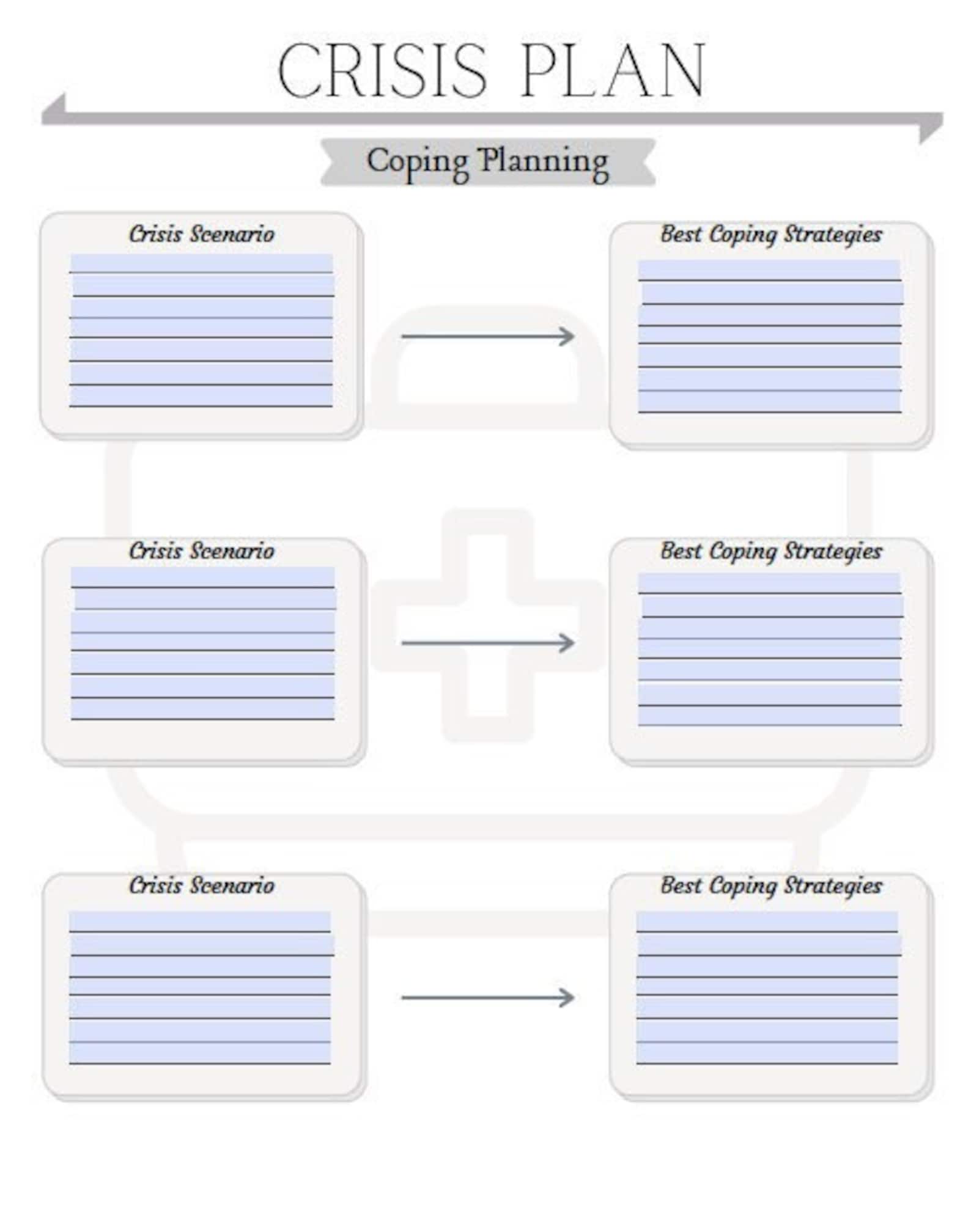 Safety Plan Template, Fillable & Printable Tools, Crisis Management ...