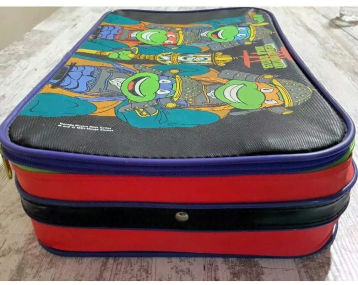 Vintage 1993 Teenage Mutant Ninja Turtles in Time Suitcase Rare Case ...