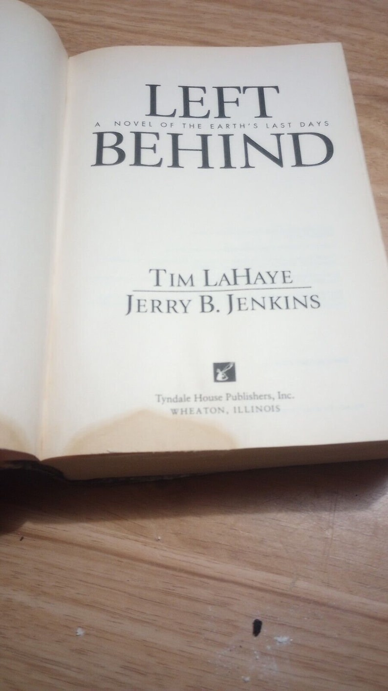 Tim Lahaye Jerry Jenkins Left Behind Hard Cover Book 1995 Vintage - Etsy