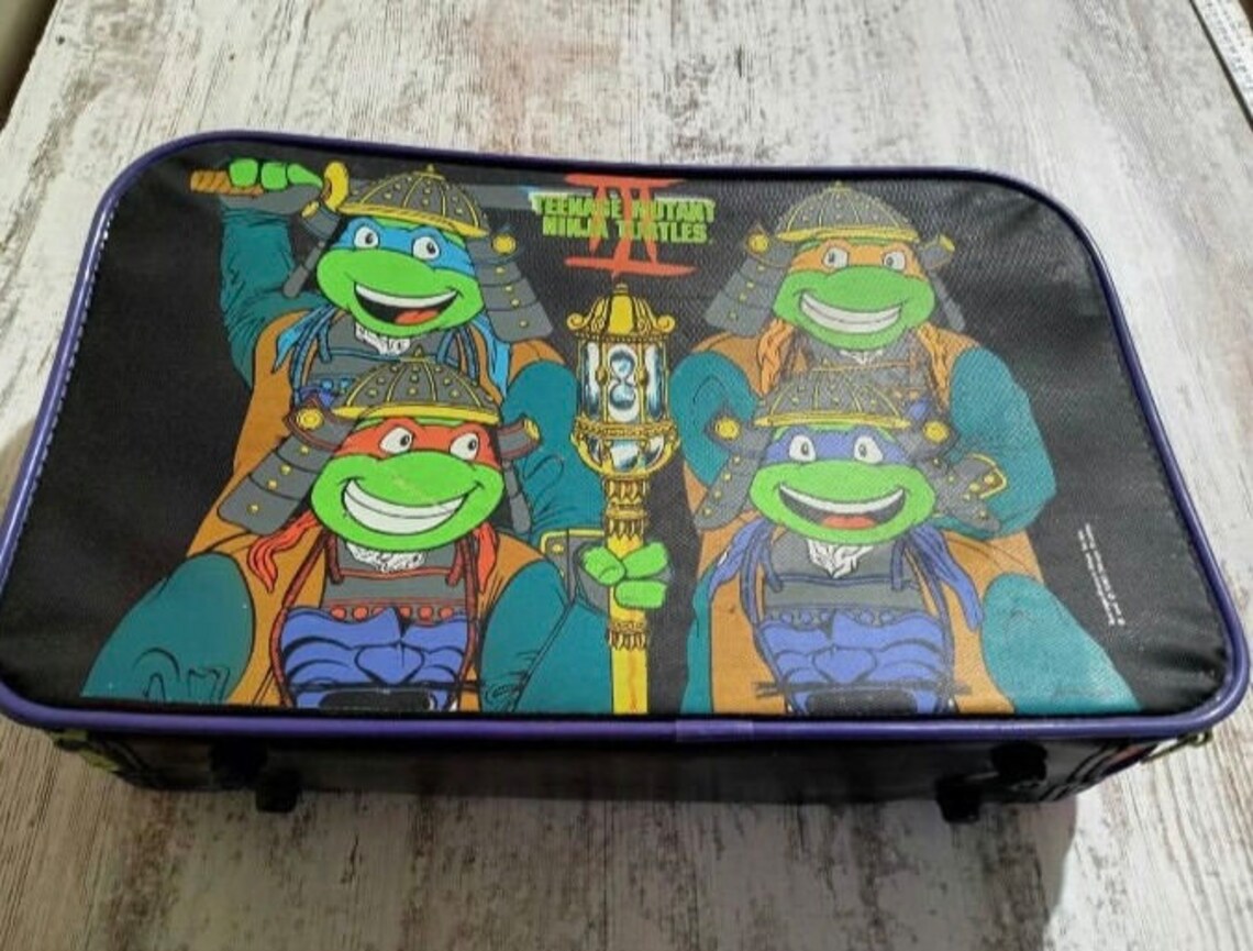Vintage 1993 Teenage Mutant Ninja Turtles in Time Suitcase Rare Case ...