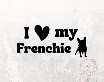 I Love My Frenchie Mug - Etsy