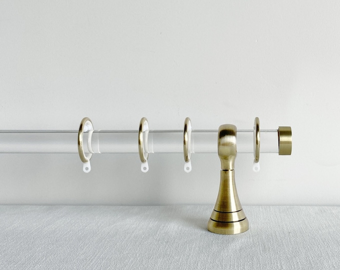 Side Mounted Acrylic Curtain Rod Plexiglass Rod Acrylic - Etsy