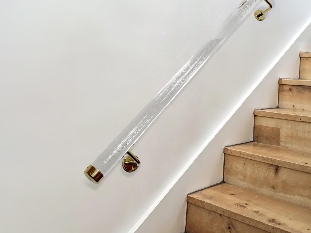 Bubble Acrylic Transparent Handrail With Golden Accessories - Etsy