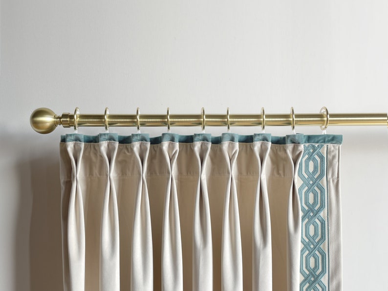 Golden Curtain Rod Rod Metal Pole Metal Curtain Pole. - Etsy