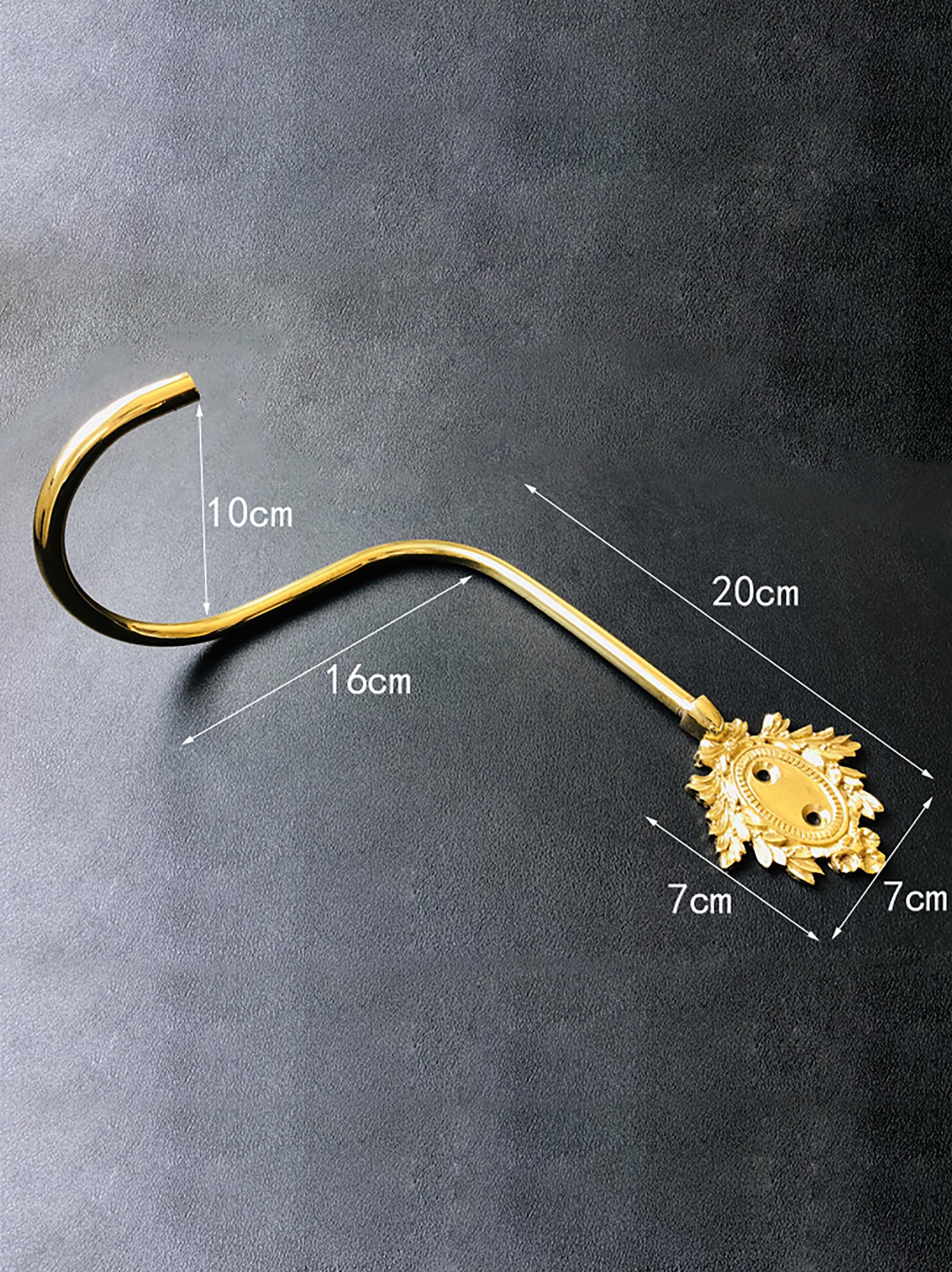 Gold Curtain Hooks, Brass Hooks, Curtain Tie Straps, Curtain Hardware ...