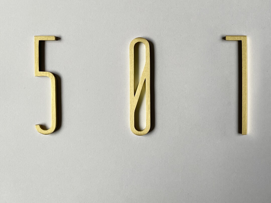 Custom House Numbers, Metal Brass Numbers, Custom Numbers, House ...