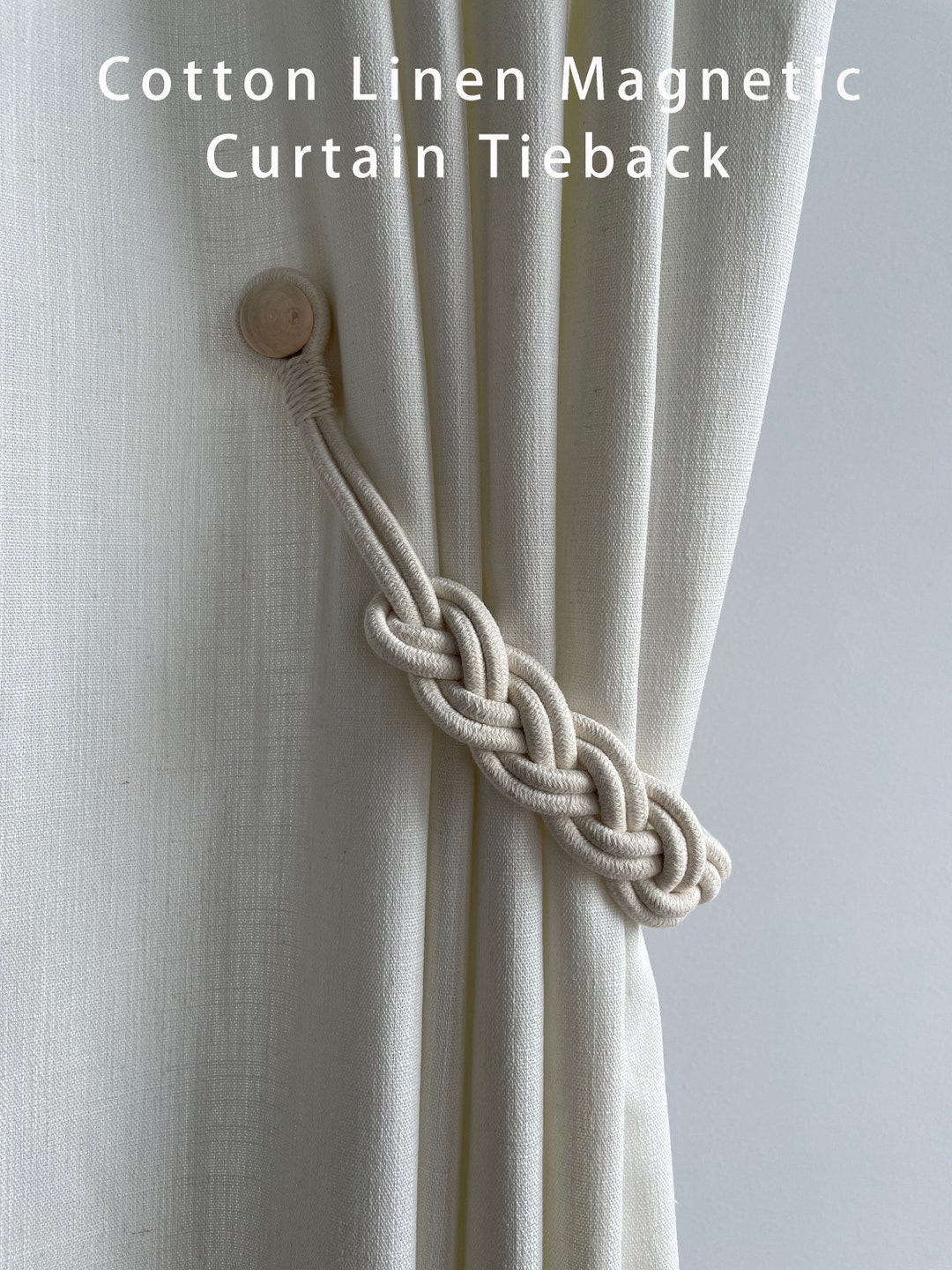 Cotton Curtain Ties, Curtain Ties, Curtain Ties With Magnets, Cotton ...