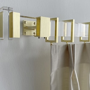 Clear Plexiglass Curtain Rods, Gold Curtain Rods, Acrylic Curtain Rods ...