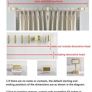 Acrylic Roman Curtain Rod With Golden Color Accessories, Home ...