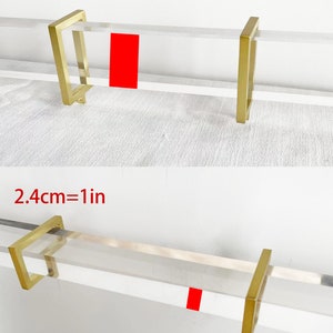 Clear Plexiglass Curtain Rods, Gold Curtain Rods, Acrylic Curtain Rods ...