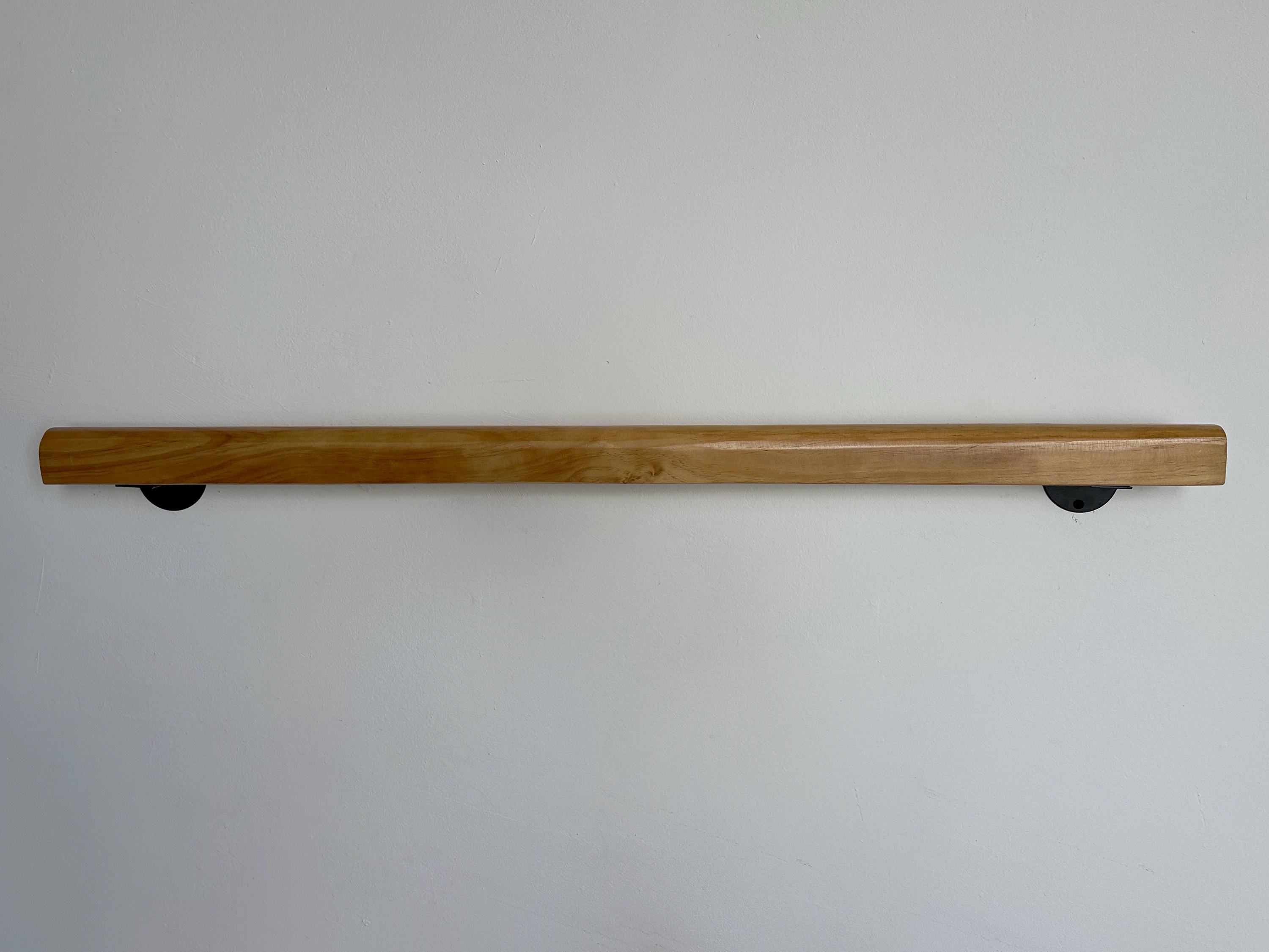 Round Wooden Stair Handrail Kit, Wooden Wall Handrail, Stair Handrail ...