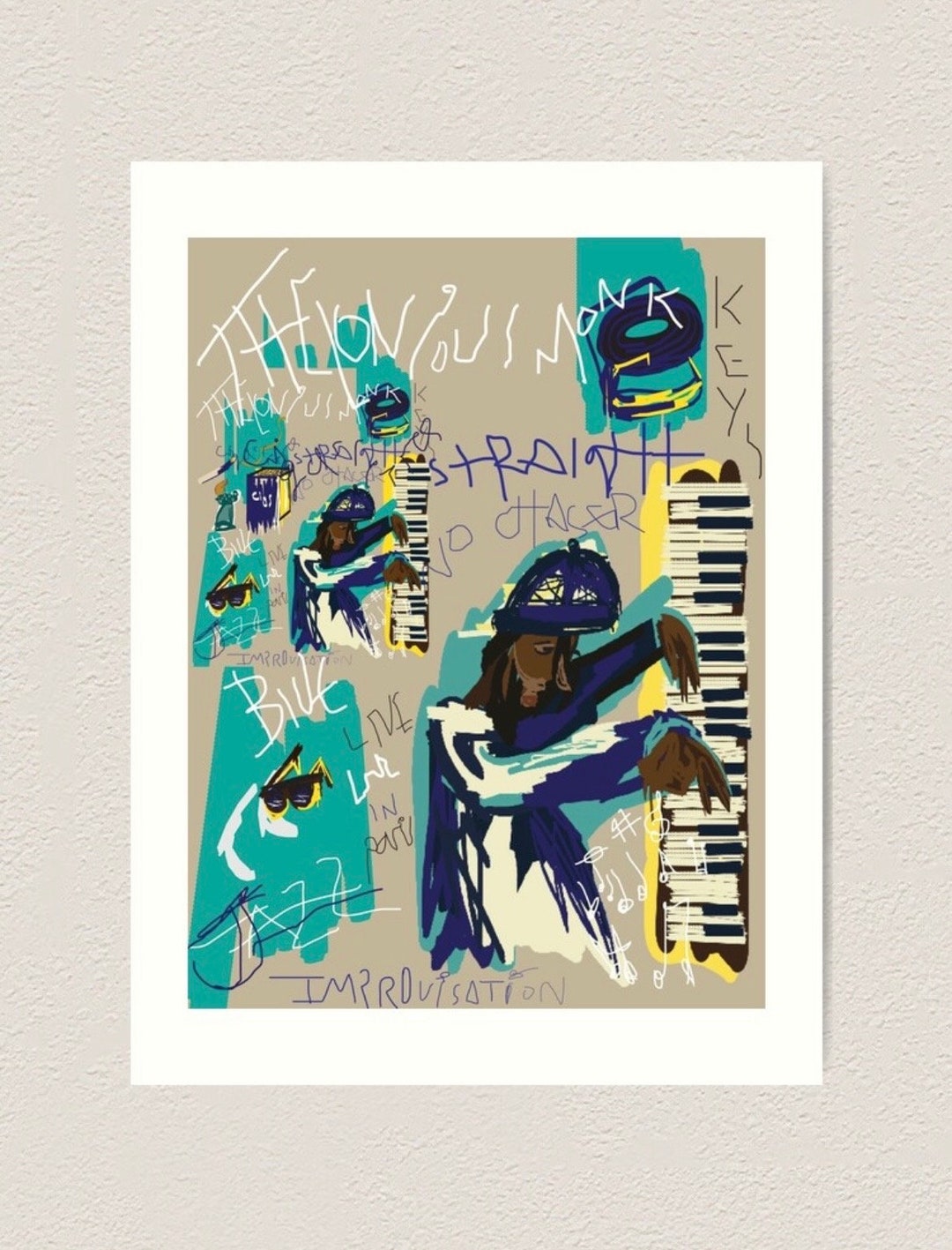 Thelonious Monk Art Print - Etsy